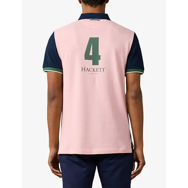 HACKETT Heritage Multi-panel Short-sleeve Cotton Polo