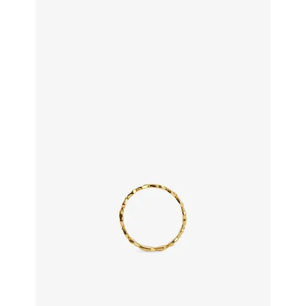 Monica Vinader Capri Mini 18ct Yellow Vermeil Stacking Ring