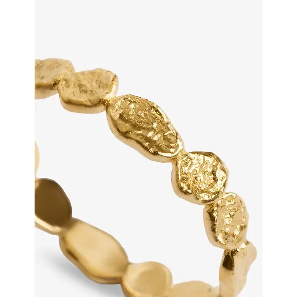 Monica Vinader Capri Mini 18ct Yellow Vermeil Stacking Ring