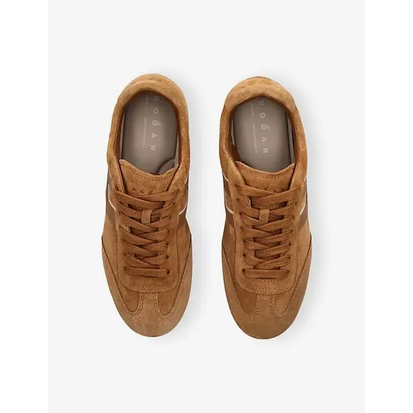 Hogan Allacciato Suede And Leather Trainers