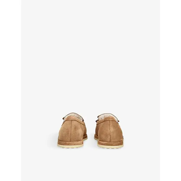 TOD'S Gomma Shearling-lined Suede Loafers