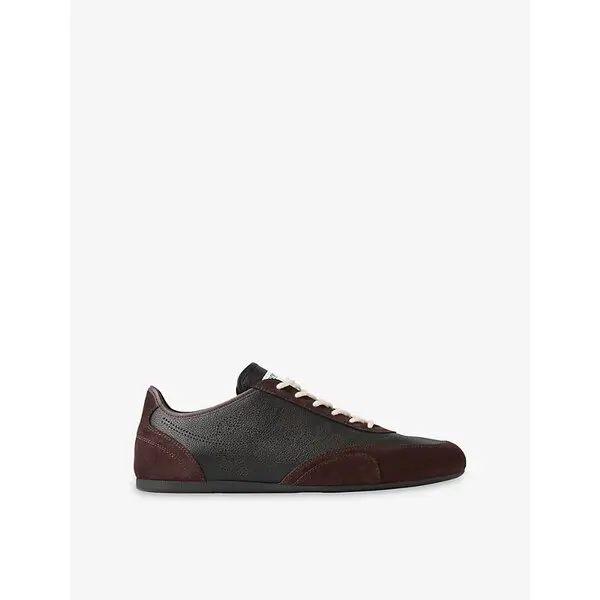 JIMMY CHOO Sunny M Suede And Leather Trainers