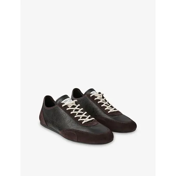 JIMMY CHOO Sunny M Suede And Leather Trainers