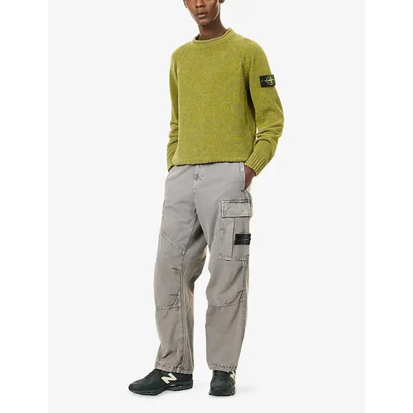 Stone Island Mouliné Cotton Chenille Knit Jumper