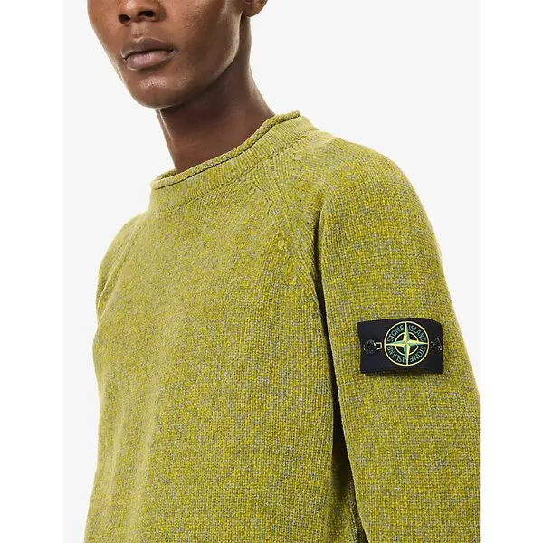Stone Island Mouliné Cotton Chenille Knit Jumper