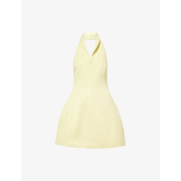 Oddmuse Zip Collar Cotton-blend Mini Dress