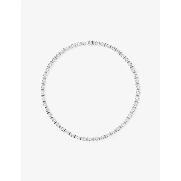 APM MONACO Yacht Club Up And Down Alloy And Cubic Zirconia Necklace - White