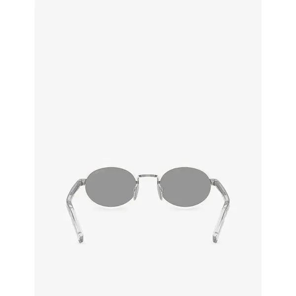 Prada Pr B56s Round-frame Metal Sunglasses