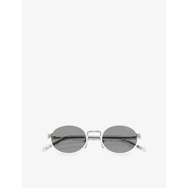Prada Pr B56s Round-frame Metal Sunglasses