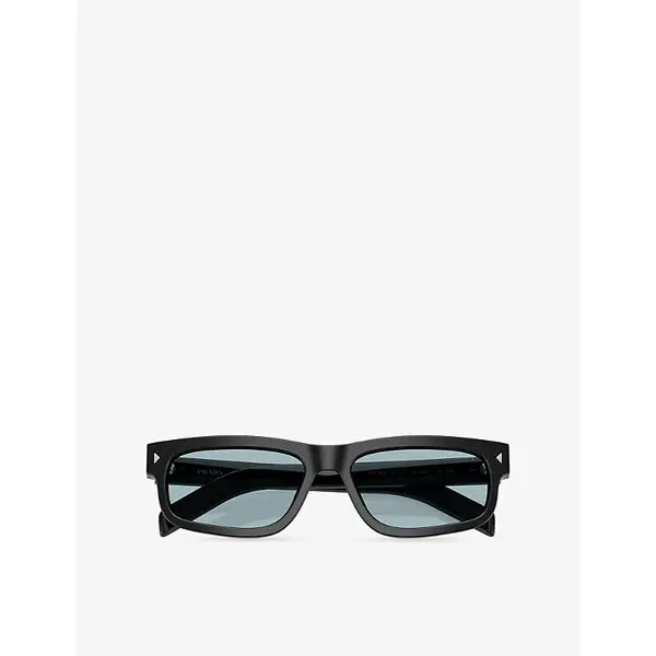 Prada Pr B11s Rectangle-frame Acetate Sunglasses