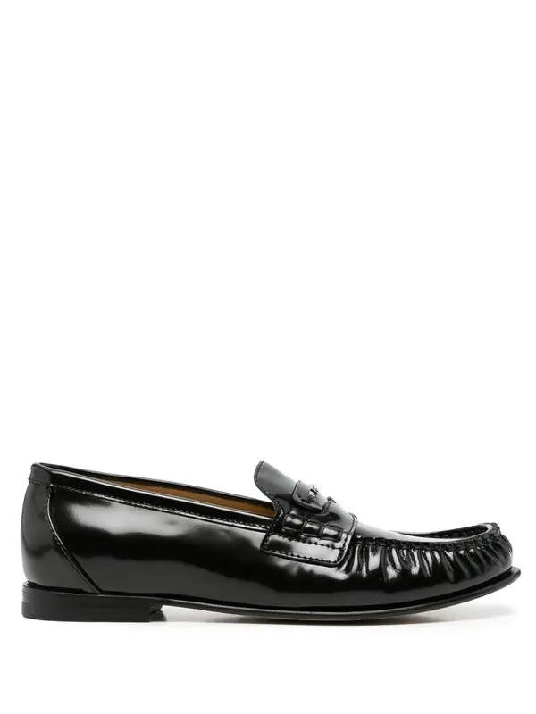Fendi Scrunch Loafers In Leather