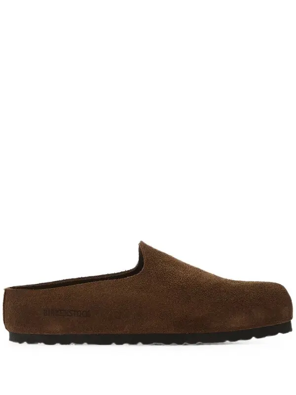 BIRKENSTOCK Amsterdam Suede Clogs - Brown