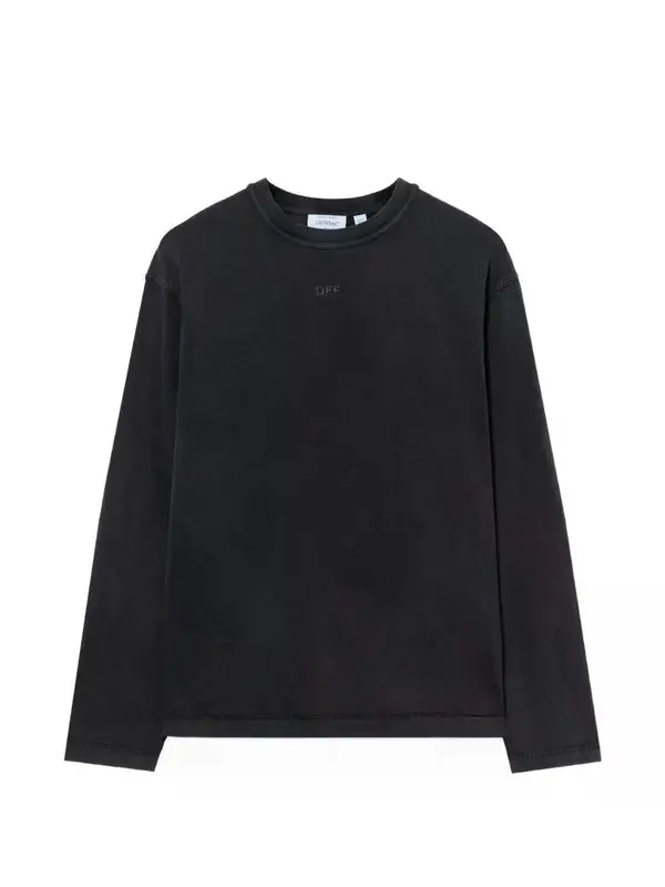 Off-White Long-sleeve Off Logo T-shirt - Black