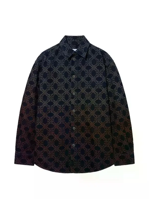 Off-White Arrow Monogram Jacquard Denim Shirt