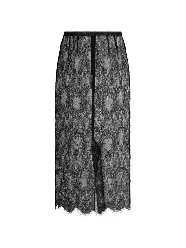 Dolce & Gabbana Lace Slit Skirt