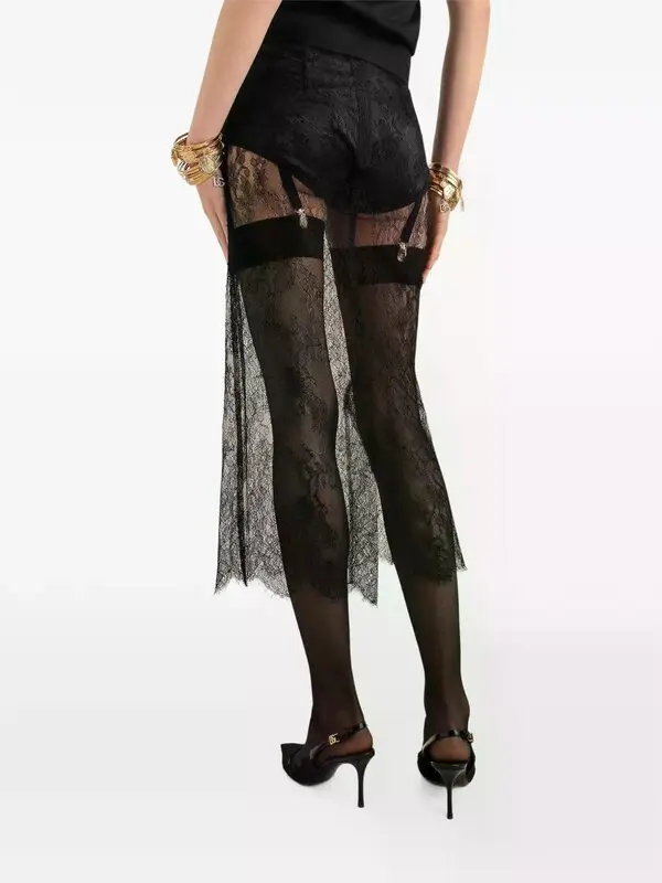 Dolce & Gabbana Lace Slit Skirt