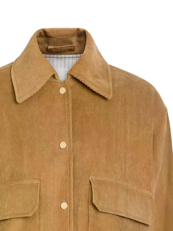Maria Mcmanus Cropped Corduroy Jacket With Flap Pockets