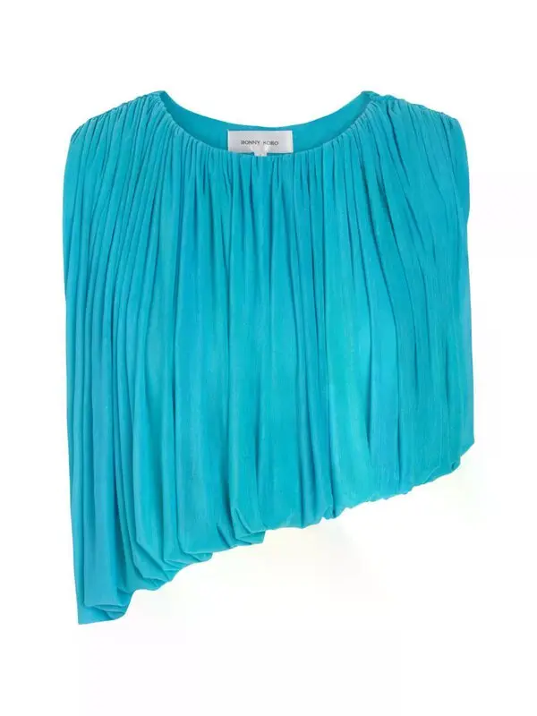 Ronny Kobo Chelly Asymmetric Blouse - Blue