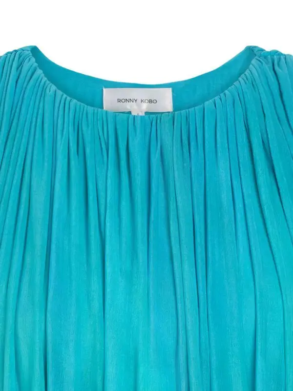 Ronny Kobo Chelly Asymmetric Blouse - Blue
