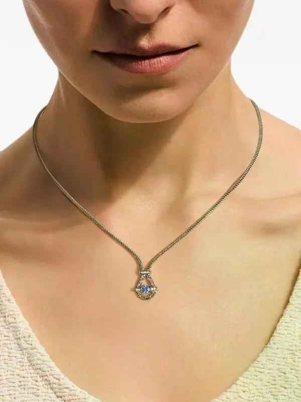 John Hardy Icon Tanzanite And Diamond Necklace