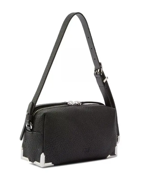 Pinko Logo Plaque Shoulder Bag - Black
