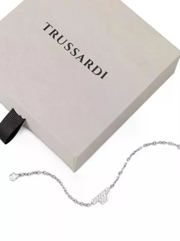 TRUSSARDI Pavé Logo Bracelet