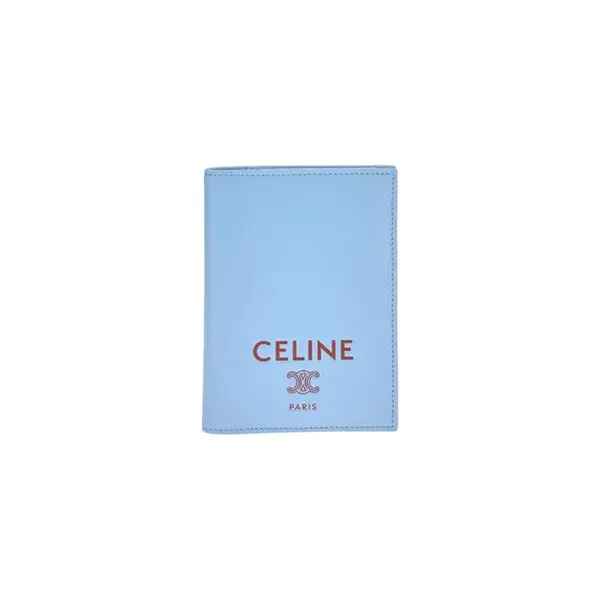 Celine Passport Cover 'sky /red