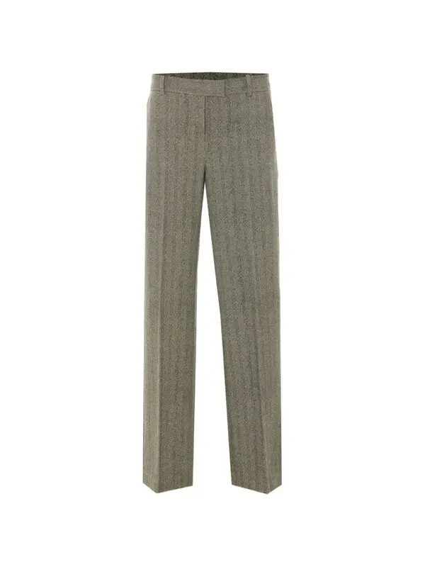 CIRCOLO 1901 Herringbone Weave Tailored Trousers