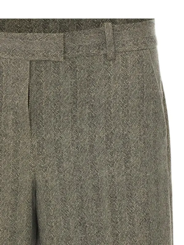 CIRCOLO 1901 Herringbone Weave Tailored Trousers
