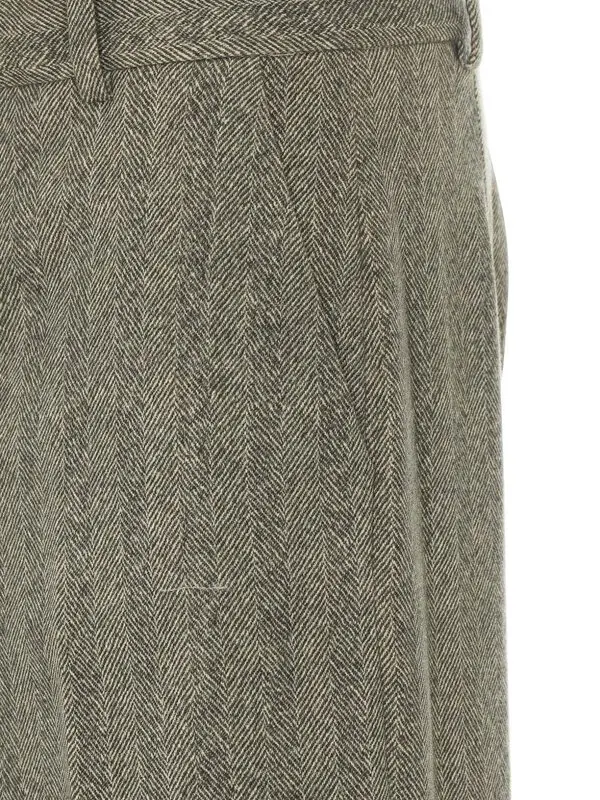CIRCOLO 1901 Herringbone Weave Tailored Trousers
