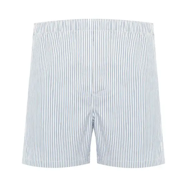 Saint Laurent Striped Cotton Poplin Shorts