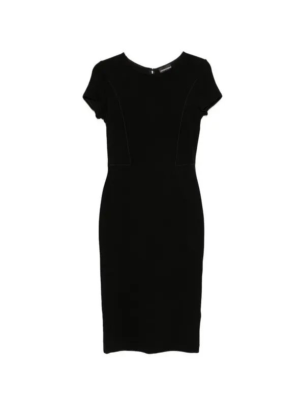 Emporio Armani Midi Dress With Short Sleeves