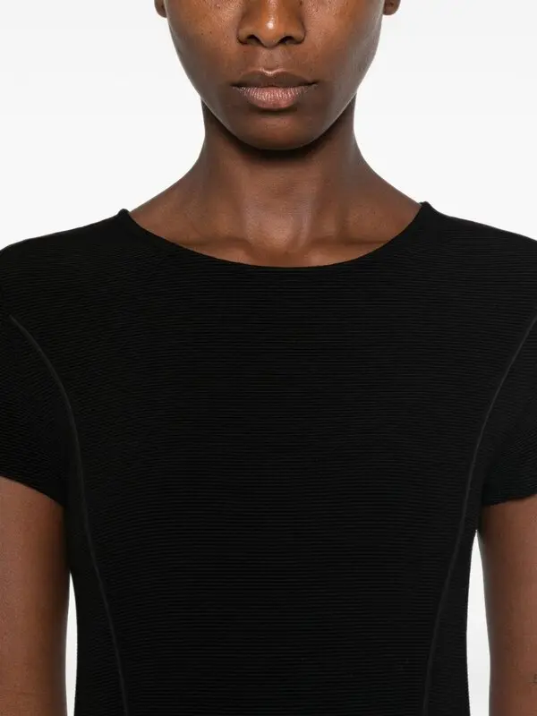 Emporio Armani Midi Dress With Short Sleeves