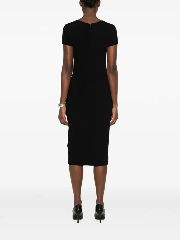 Emporio Armani Midi Dress With Short Sleeves