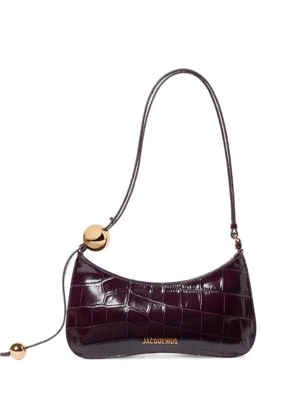 Jacquemus Le Bisou Perle Leather Shoulder Bag