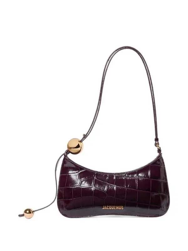 Jacquemus Le Bisou Perle Leather Shoulder Bag