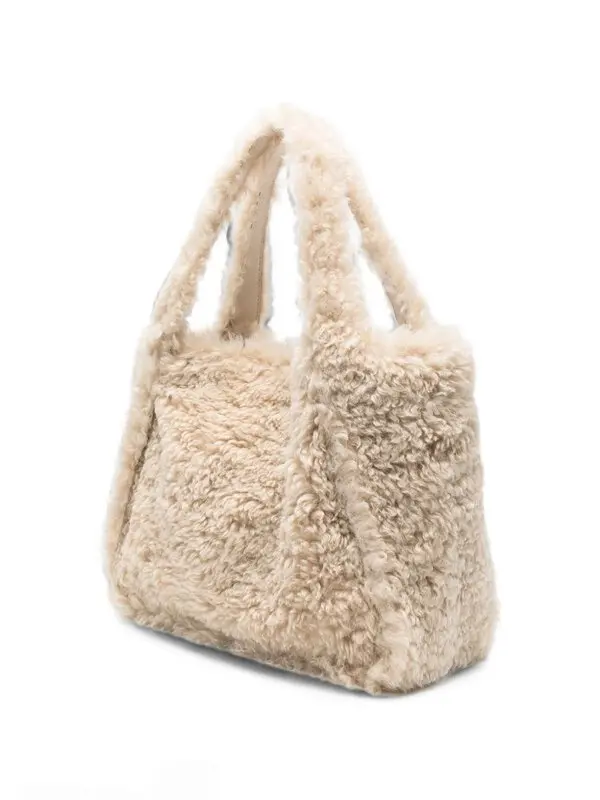 Stella McCartney Shearling Tote Bag - Beige