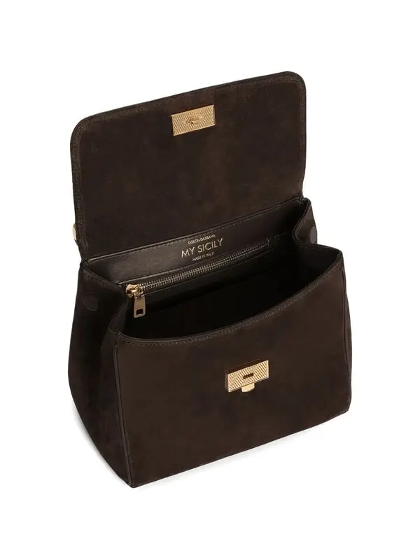 Dolce & Gabbana My Sicily Small Leather Handbag