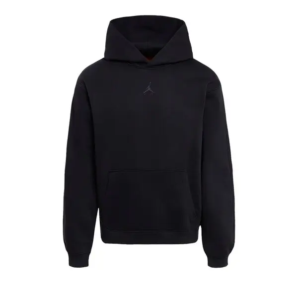 JORDAN Oversized Fleece Pullover Hoodie - Black