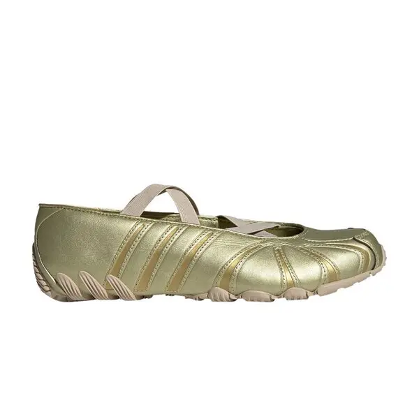 Adidas Ballet Flat With Metallic Finish - Gold