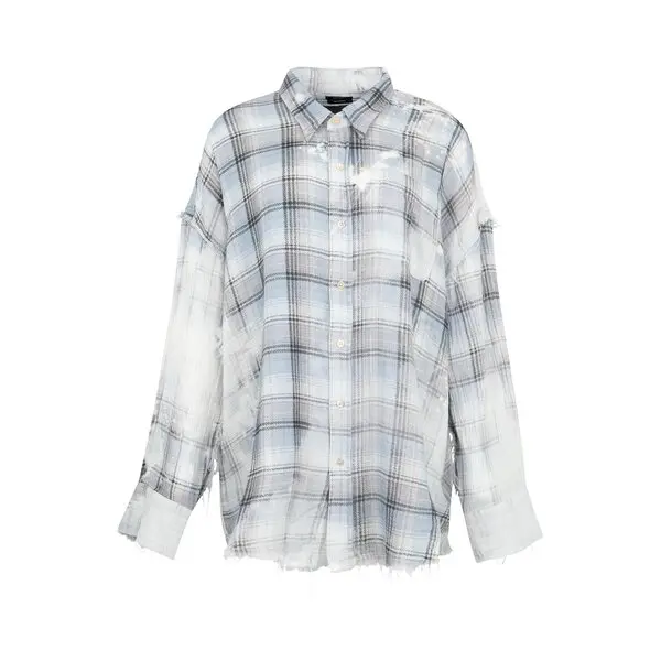 R13 Shredded Seam Drop Neck Shirt