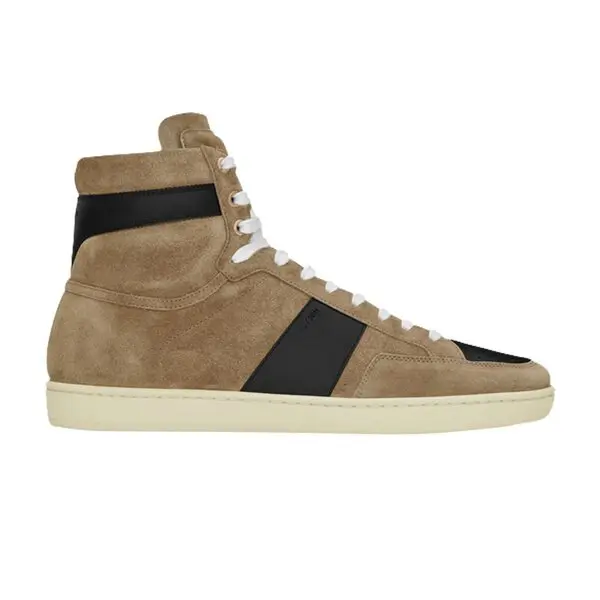 Saint Laurent Court Classic Sl/10h High Top Sneakers - Tan