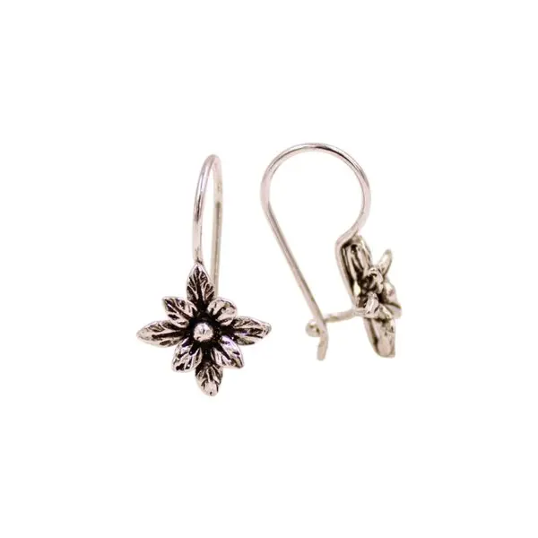 1610ISTANBUL Istanbulite Floral Silver Earrings