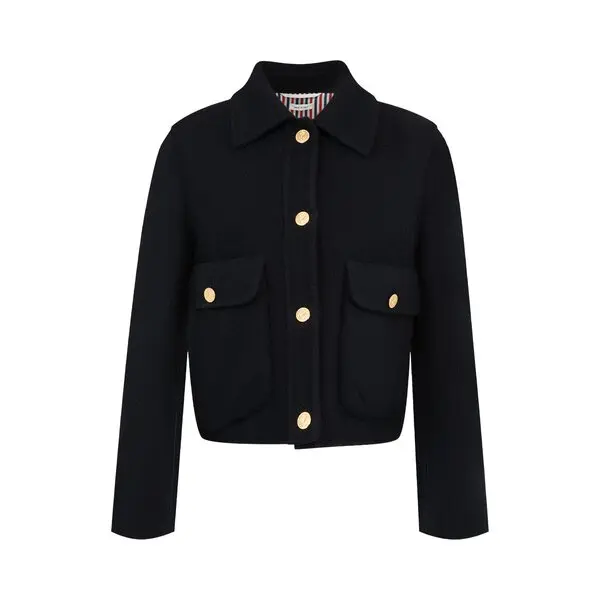 Thom Browne Patch Pocket Bell Sleeve Jacket