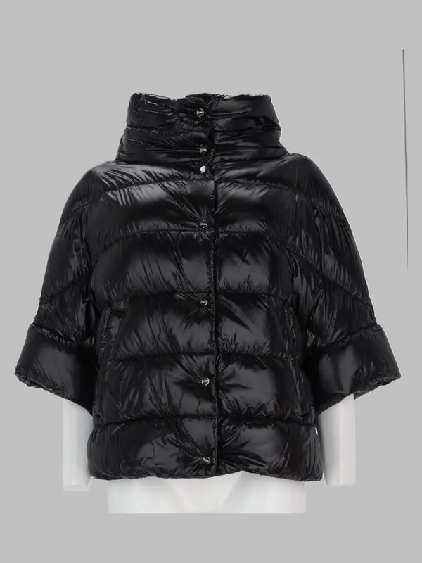 Herno Quilted Puffer Cape Jacket