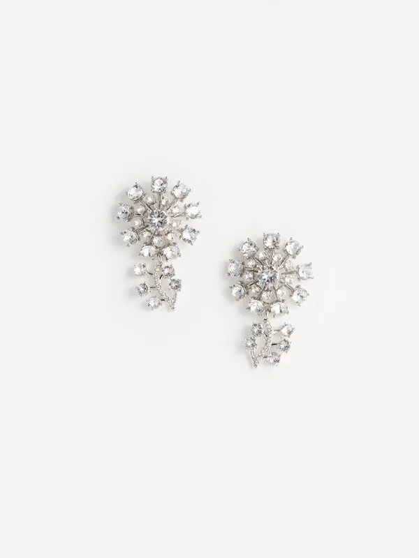 SELF-PORTRAIT Crystal Embellished Drop Earrings