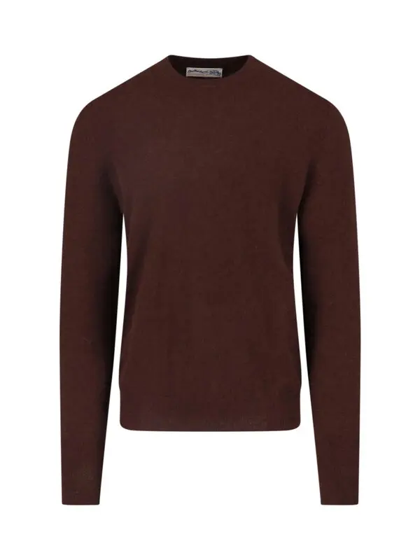 BALLANTYNE Cashmere Crewneck Sweater - Brown