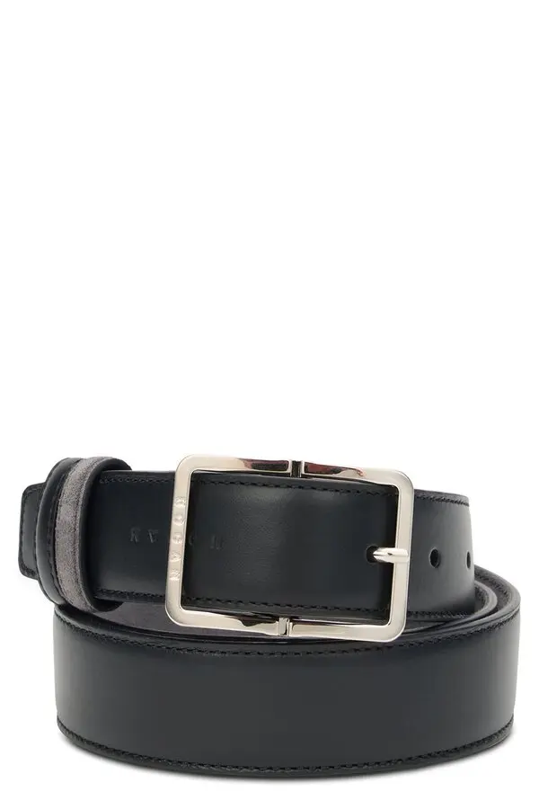 Hogan Leather Belt With Buckle