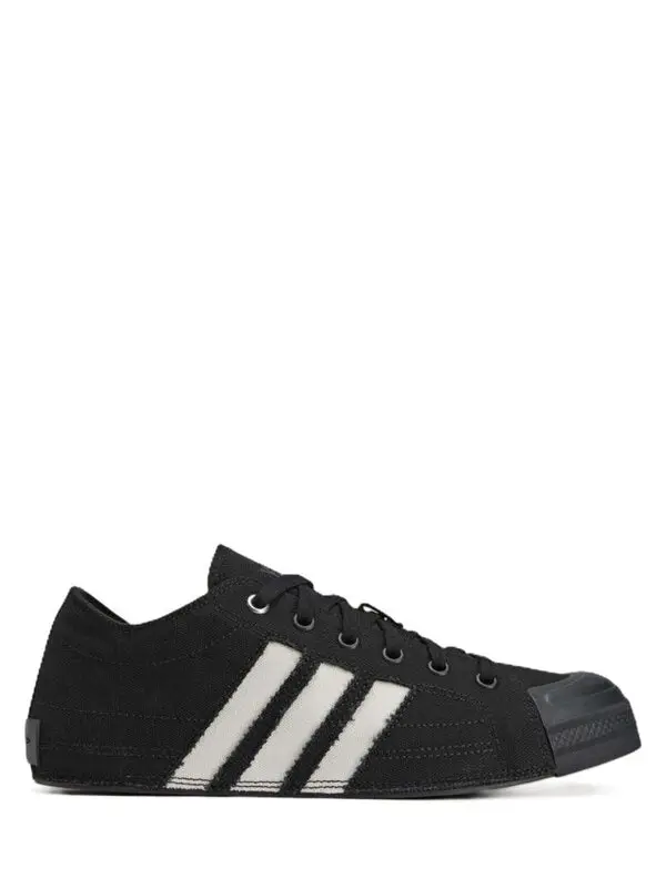Y3 Stripe Detail Lace-up Sneakers - Black