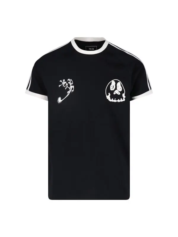 Y3 Graphic Cotton T-shirt